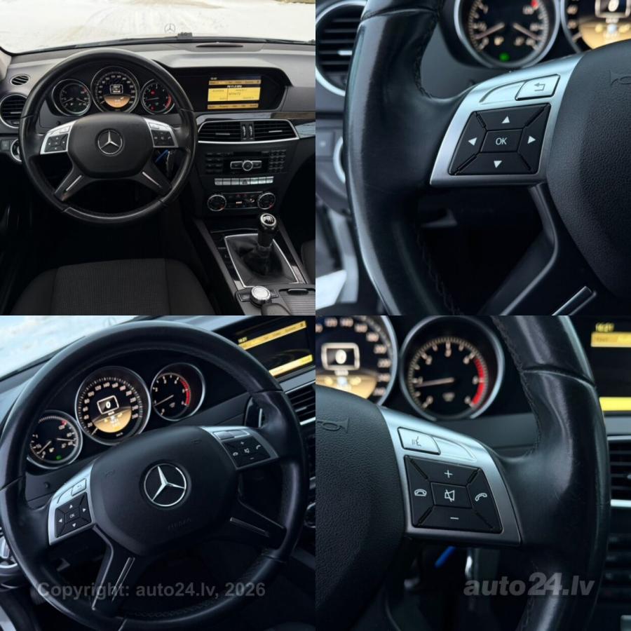 Grey Mercedes-Benz C-Class 2012 in Viljandi, with an engine capacity of 2.10 L and mileage of 334 thousand km for 6490 €, photo 11 on AUTOMOTO.COM.LV