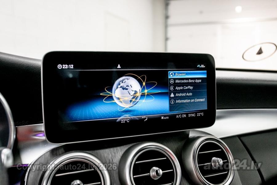 Grey Mercedes-Benz C-Class 2019 in Parnu, with an engine capacity of 2.00 L and mileage of 209 thousand km for 16790 €, photo 24 on AUTOMOTO.COM.LV