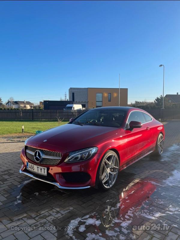 Red Mercedes-Benz C-Class 2016 in Tallinn, with an engine capacity of 2.00 L and mileage of 100 thousand km for 21500 €, photo 1 on AUTOMOTO.COM.LV