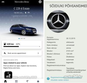 Mercedes-Benz C-Class 2015 Tallina, ar dzinēja tilpumu 2.10 L un nobraukumu 195 tūkst. km par 13790 €, foto 22 vietnē AUTOMOTO.COM.LV