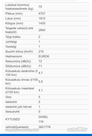 Мерседес Ц-Класс 2016 в Таллин, объемом двигателя 2.10 л и пробегом 295 тыс. км за 14900 €, фото 10 на AUTOMOTO.COM.LV