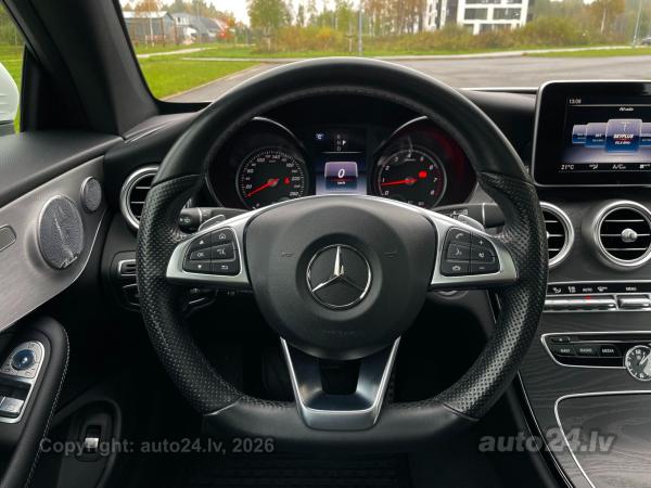 White Mercedes-Benz C-Class 2017 in Tallinn, with an engine capacity of 2.00 L and mileage of 117 thousand km for 23900 €, photo 11 on AUTOMOTO.COM.LV
