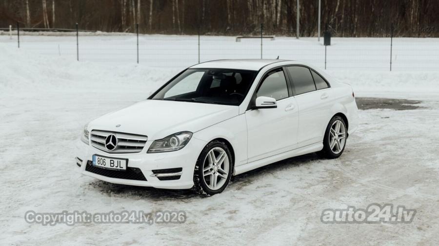 White Mercedes-Benz C-Class 2013 in Tallinn, with an engine capacity of 1.60 L and mileage of 200 thousand km for 11000 €, photo 1 on AUTOMOTO.COM.LV