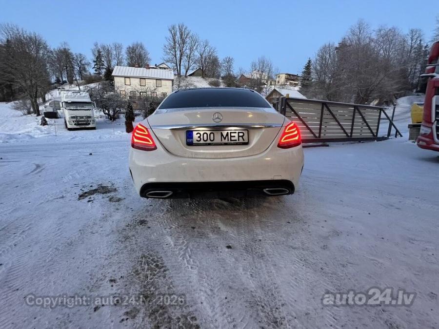White Mercedes-Benz C-Class 2015 in Tallinn, with an engine capacity of 2.10 L and mileage of 230 thousand km for 15500 €, photo 2 on AUTOMOTO.COM.LV