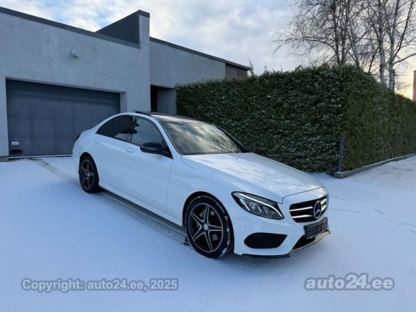 White Mercedes-Benz C-Class 2017 in Parnu, with an engine capacity of 1.99 L and mileage of 101 thousand km for 19900 €, photo 1 on AUTOMOTO.COM.LV