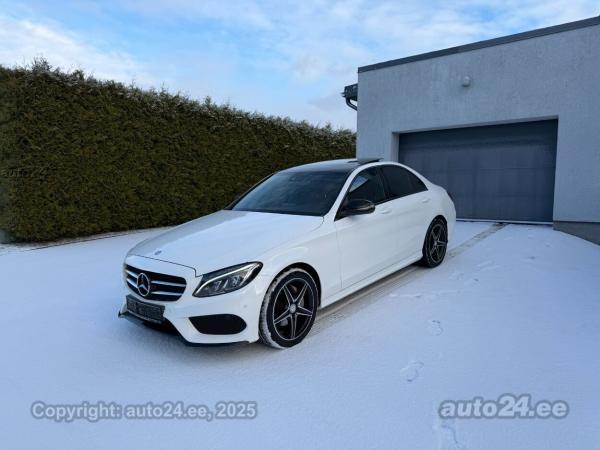 White Mercedes-Benz C-Class 2017 in Parnu, with an engine capacity of 1.99 L and mileage of 101 thousand km for 19900 €, photo 2 on AUTOMOTO.COM.LV