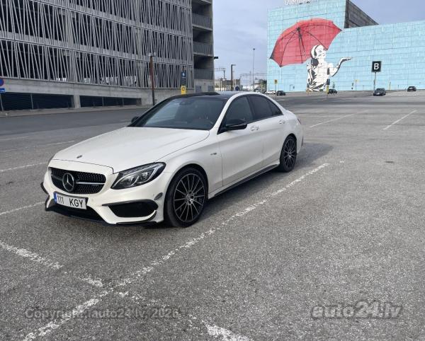 White Mercedes-Benz C-Class 2017 in Tallinn, with an engine capacity of 3.00 L and mileage of 120 thousand km for 29900 €, photo 5 on AUTOMOTO.COM.LV