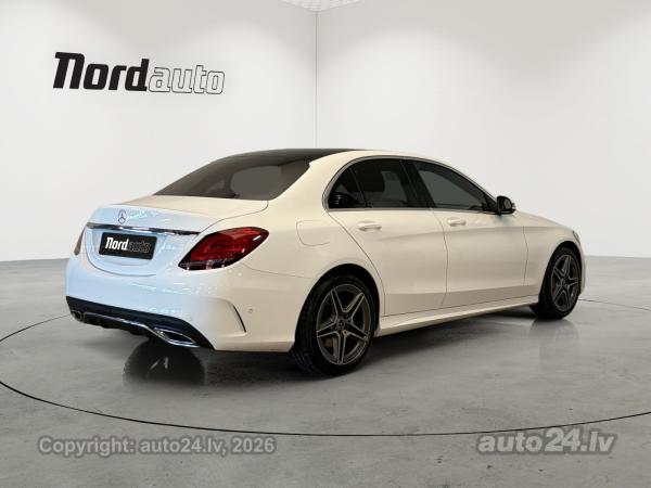 White Mercedes-Benz C-Class 2019 in Tallinn, with an engine capacity of 1.60 L and mileage of 117 thousand km for 23900 €, photo 3 on AUTOMOTO.COM.LV