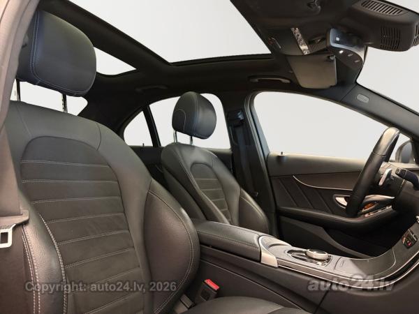 White Mercedes-Benz C-Class 2019 in Tallinn, with an engine capacity of 1.60 L and mileage of 117 thousand km for 23900 €, photo 10 on AUTOMOTO.COM.LV