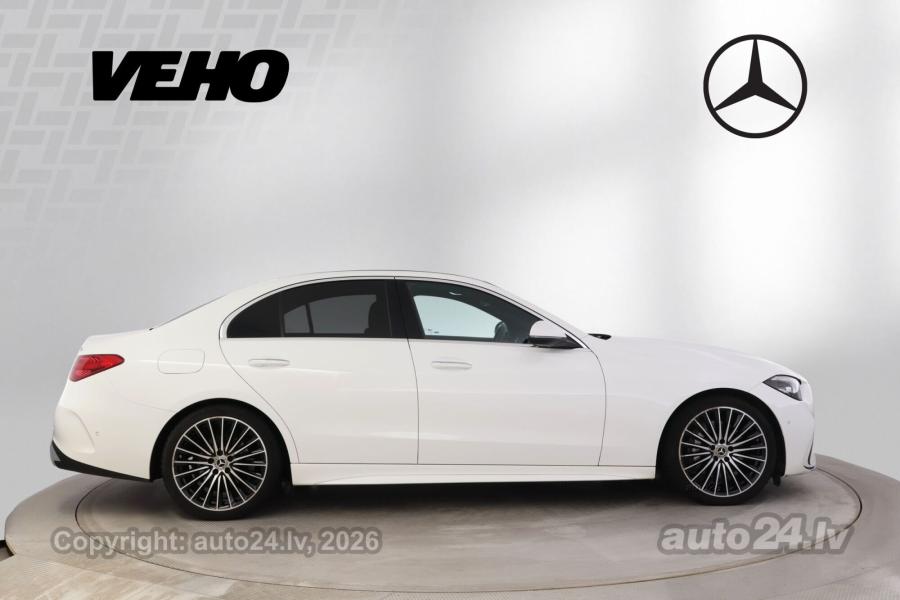 White Mercedes-Benz C-Class 2021 in Tallinn, with an engine capacity of 1.50 L and mileage of 38 thousand km for 36900 €, photo 3 on AUTOMOTO.COM.LV