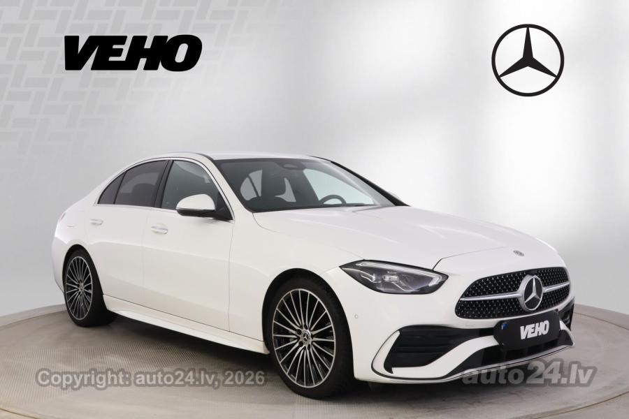 White Mercedes-Benz C-Class 2021 in Tallinn, with an engine capacity of 1.50 L and mileage of 38 thousand km for 36900 €, photo 6 on AUTOMOTO.COM.LV