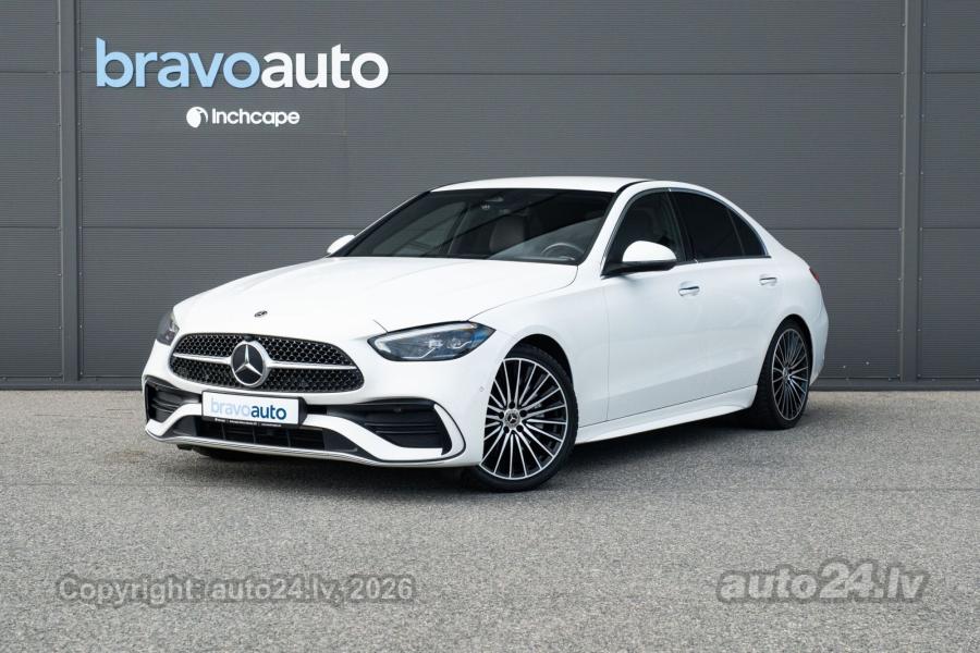 White Mercedes-Benz C-Class 2022 in Tartu, with an engine capacity of 1.50 L and mileage of 70 thousand km for 38900 €, photo 1 on AUTOMOTO.COM.LV