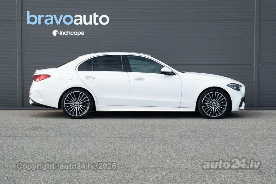 White Mercedes-Benz C-Class 2022 in Tartu, with an engine capacity of 1.50 L and mileage of 70 thousand km for 38900 €, photo 5 on AUTOMOTO.COM.LV
