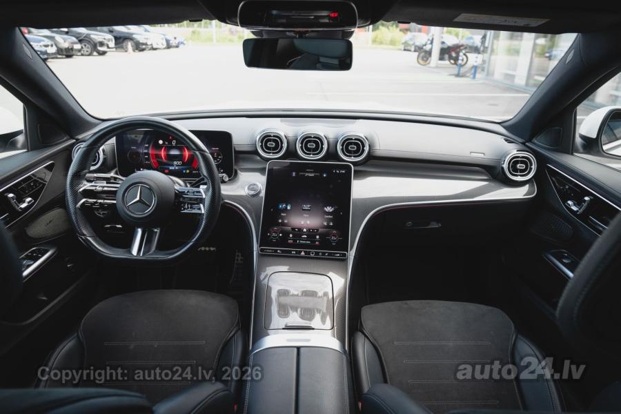 White Mercedes-Benz C-Class 2022 in Tartu, with an engine capacity of 1.50 L and mileage of 70 thousand km for 38900 €, photo 10 on AUTOMOTO.COM.LV