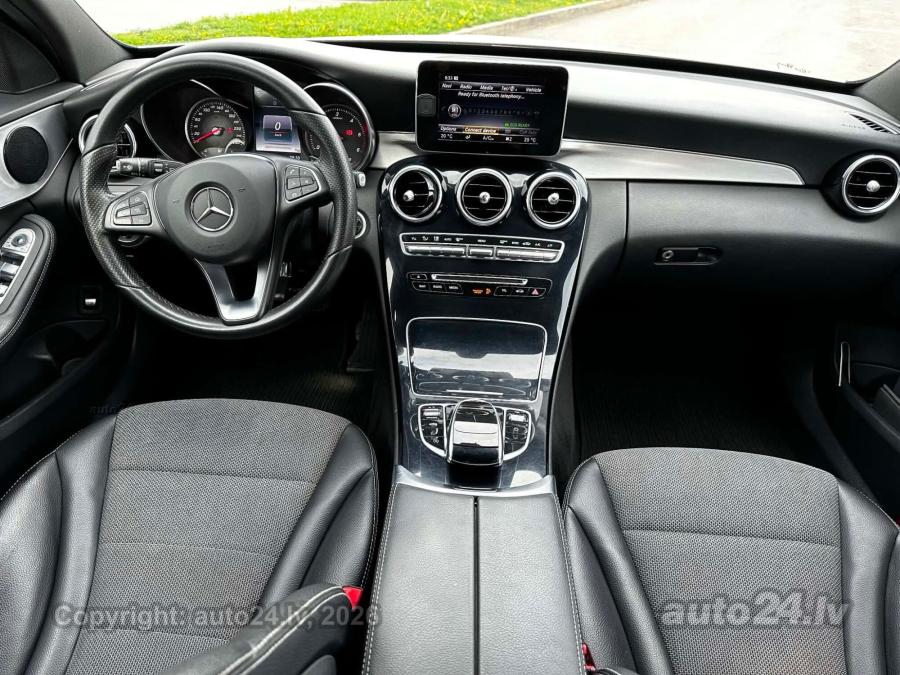 White Mercedes-Benz C-Class 2016 in Tallinn, with an engine capacity of 2.10 L and mileage of 344 thousand km for 10900 €, photo 7 on AUTOMOTO.COM.LV
