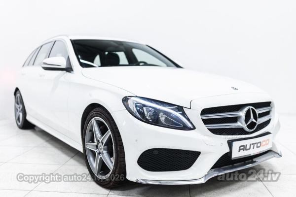White Mercedes-Benz C-Class 2017 in Tallinn, with an engine capacity of 2.10 L and mileage of 218 thousand km for 13899 €, photo 4 on AUTOMOTO.COM.LV