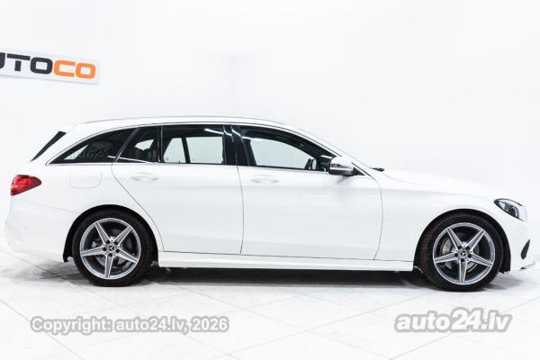 White Mercedes-Benz C-Class 2017 in Tallinn, with an engine capacity of 2.10 L and mileage of 218 thousand km for 13899 €, photo 8 on AUTOMOTO.COM.LV