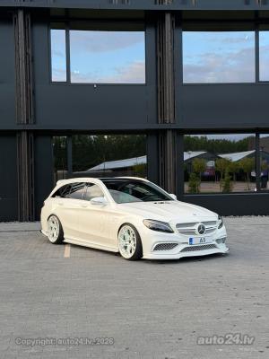 White Mercedes-Benz C-Class 2017 in Tartu, with an engine capacity of 4.00 L and mileage of 130 thousand km for 59000 €, photo  on AUTOMOTO.COM.LV