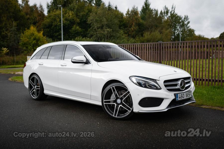 White Mercedes-Benz C-Class 2017 in Tallinn, with an engine capacity of 2.00 L and mileage of 190 thousand km for 13900 €, photo 1 on AUTOMOTO.COM.LV