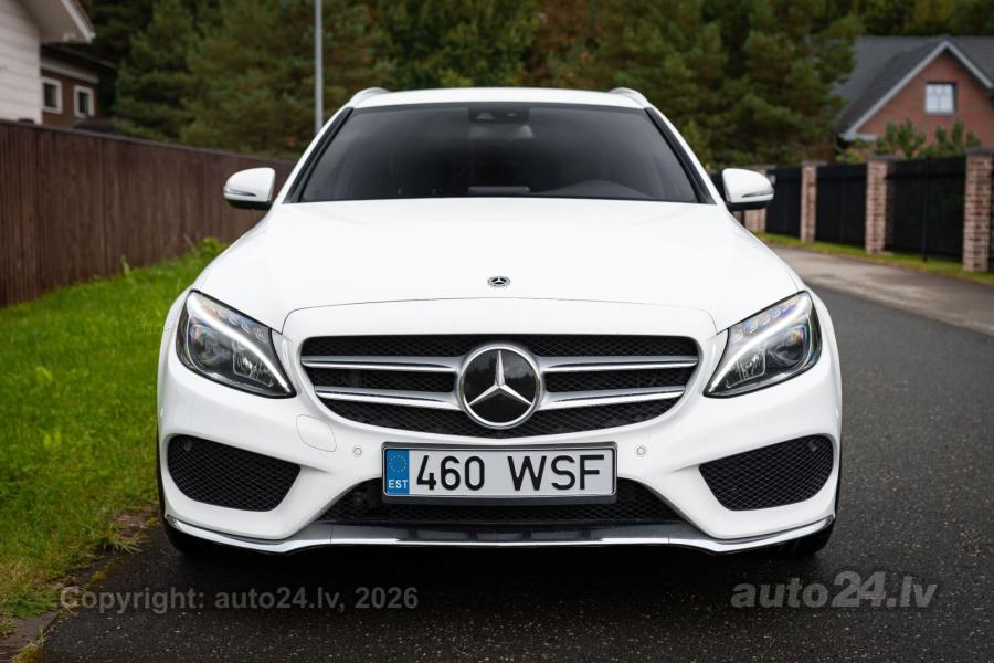 White Mercedes-Benz C-Class 2017 in Tallinn, with an engine capacity of 2.00 L and mileage of 190 thousand km for 13900 €, photo 3 on AUTOMOTO.COM.LV