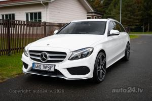 White Mercedes-Benz C-Class 2017 in Tallinn, with an engine capacity of 2.00 L and mileage of 190 thousand km for 13900 €, photo 4 on AUTOMOTO.COM.LV