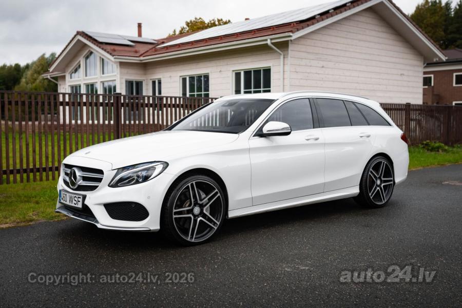 White Mercedes-Benz C-Class 2017 in Tallinn, with an engine capacity of 2.00 L and mileage of 190 thousand km for 13900 €, photo 5 on AUTOMOTO.COM.LV