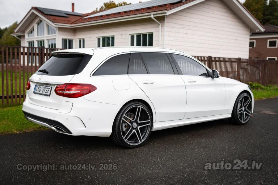 White Mercedes-Benz C-Class 2017 in Tallinn, with an engine capacity of 2.00 L and mileage of 190 thousand km for 13900 €, photo 7 on AUTOMOTO.COM.LV