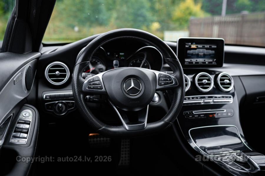 White Mercedes-Benz C-Class 2017 in Tallinn, with an engine capacity of 2.00 L and mileage of 190 thousand km for 13900 €, photo 15 on AUTOMOTO.COM.LV