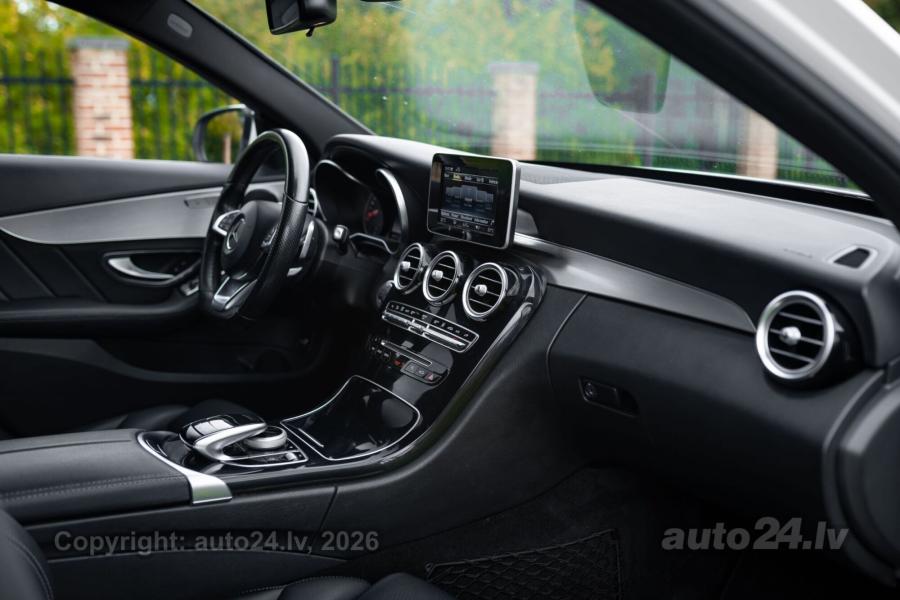 White Mercedes-Benz C-Class 2017 in Tallinn, with an engine capacity of 2.00 L and mileage of 190 thousand km for 13900 €, photo 16 on AUTOMOTO.COM.LV