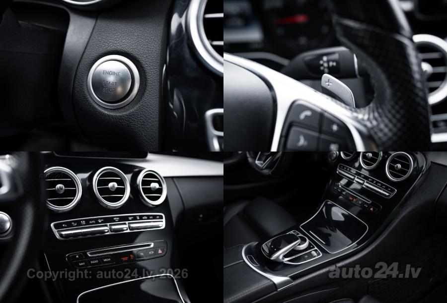 White Mercedes-Benz C-Class 2017 in Tallinn, with an engine capacity of 2.00 L and mileage of 190 thousand km for 13900 €, photo 21 on AUTOMOTO.COM.LV
