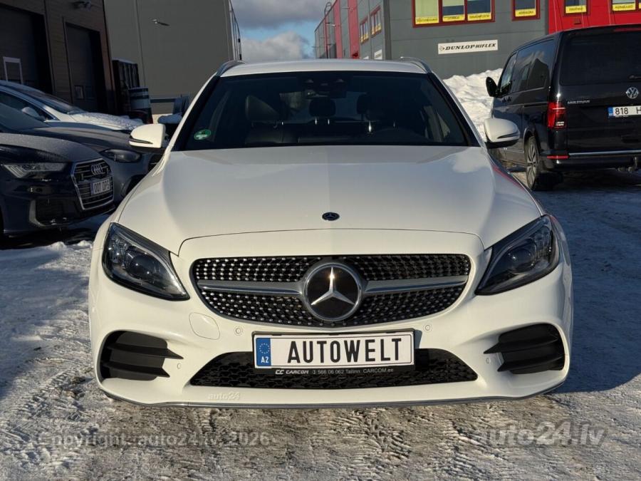 White Mercedes-Benz C-Class 2019 in Tallinn, with an engine capacity of 2.00 L and mileage of 163 thousand km for 21900 €, photo 3 on AUTOMOTO.COM.LV