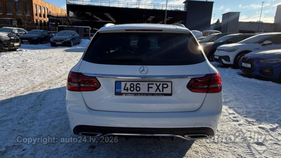 White Mercedes-Benz C-Class 2019 in Tallinn, with an engine capacity of 2.00 L and mileage of 163 thousand km for 21900 €, photo 9 on AUTOMOTO.COM.LV