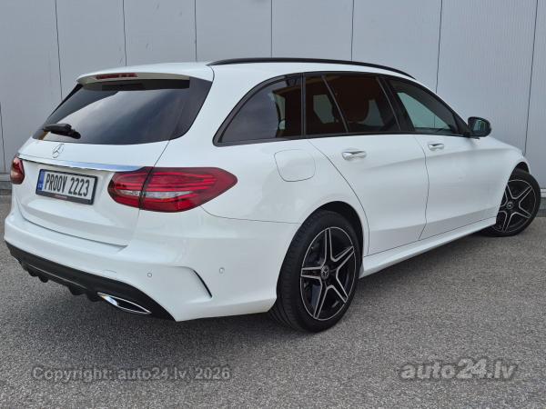 White Mercedes-Benz C-Class 2019 in Tallinn, with an engine capacity of 1.95 L and mileage of 244 thousand km for 22999 €, photo 4 on AUTOMOTO.COM.LV