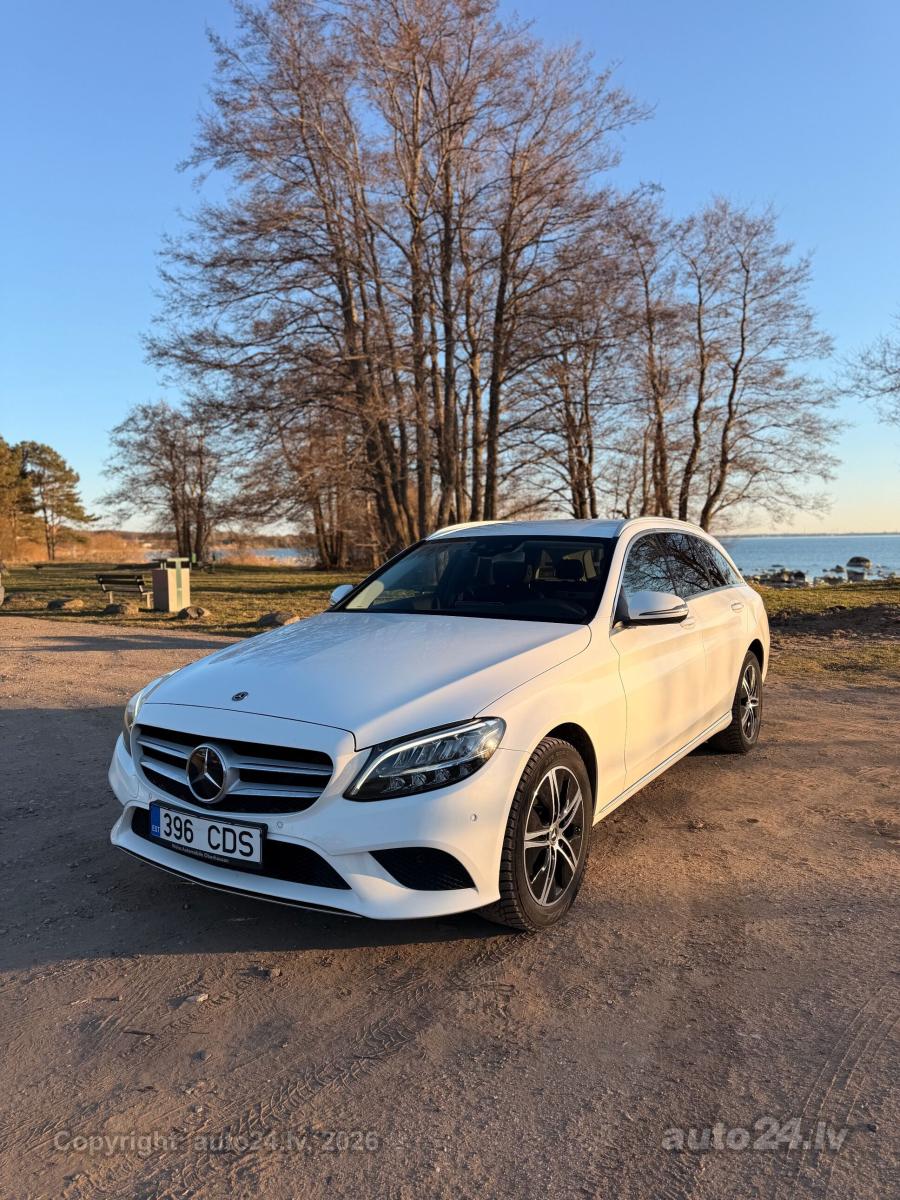 White Mercedes-Benz C-Class 2020 in Tallinn, with an engine capacity of 2.00 L and mileage of 195 thousand km for 23500 €, photo 1 on AUTOMOTO.COM.LV