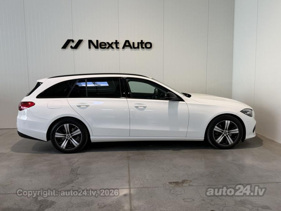 White Mercedes-Benz C-Class 2022 in Tartu, with an engine capacity of 2.00 L and mileage of 213 thousand km for 25900 €, photo 5 on AUTOMOTO.COM.LV