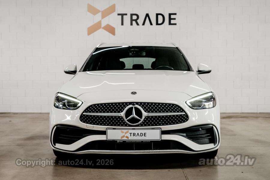 White Mercedes-Benz C-Class 2022 in Parnu, with an engine capacity of 2.00 L and mileage of 249 thousand km for 21900 €, photo 4 on AUTOMOTO.COM.LV
