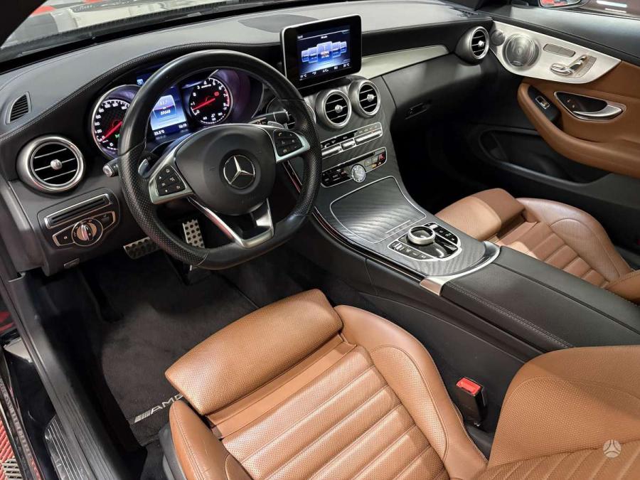 Черный Мерседес C43 AMG 2017 в Вильнюс, объемом двигателя 3.00 л и пробегом 60 тыс. км за 26990 €, фото 13 на AUTOMOTO.COM.LV