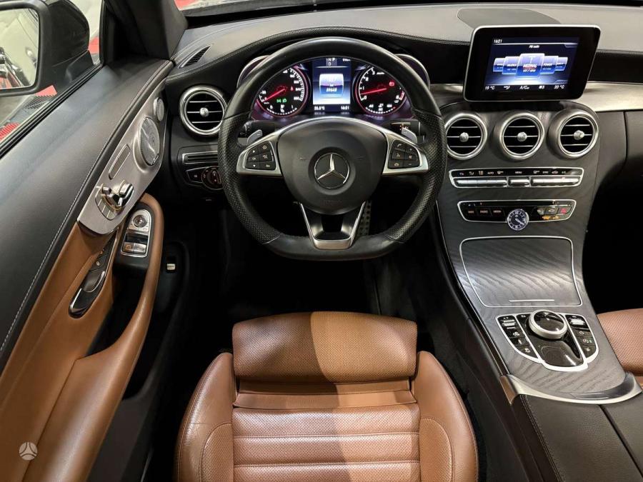Черный Мерседес C43 AMG 2017 в Вильнюс, объемом двигателя 3.00 л и пробегом 60 тыс. км за 26990 €, фото 23 на AUTOMOTO.COM.LV