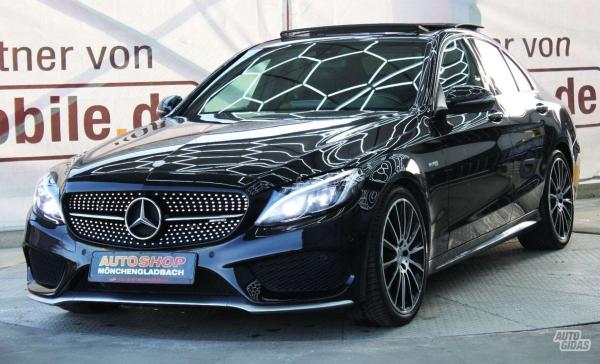 Black Mercedes-Benz C43 AMG 2017 in Kaunas, with an engine capacity of 3.00 L and mileage of 74 thousand km for 32649 €, photo 3 on AUTOMOTO.COM.LV