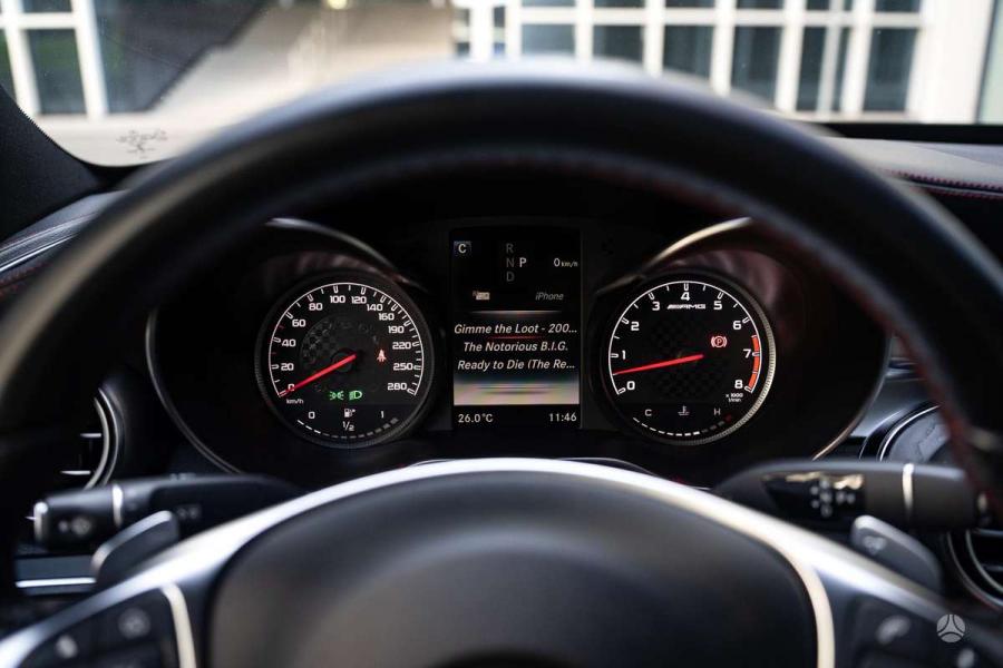 Melns Mercedes-Benz C43 AMG 2018 Viļņa, ar dzinēja tilpumu 3.00 L un nobraukumu 128 tūkst. km par 24900 €, foto 25 vietnē AUTOMOTO.COM.LV