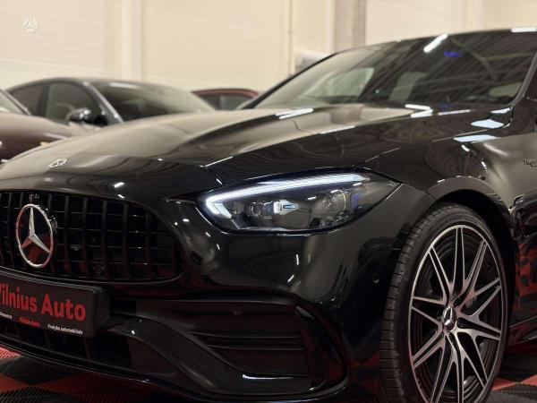 Black Mercedes-Benz C43 AMG 2023 in Vilnius, with an engine capacity of 1.99 L and mileage of 18 thousand km for 61990 €, photo 7 on AUTOMOTO.COM.LV