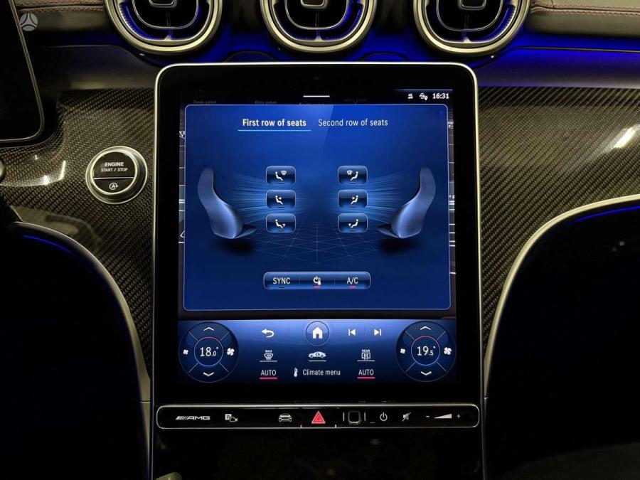 Черный Мерседес C43 AMG 2023 в Вильнюс, объемом двигателя 1.99 л и пробегом 18 тыс. км за 61990 €, фото 26 на AUTOMOTO.COM.LV