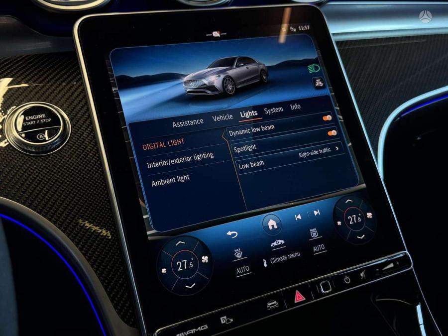 Черный Мерседес C43 AMG 2024 в Каунас, объемом двигателя 1.99 л и пробегом 9 тыс. км за 53990 €, фото 59 на AUTOMOTO.COM.LV