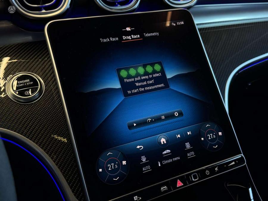 Черный Мерседес C43 AMG 2024 в Каунас, объемом двигателя 1.99 л и пробегом 9 тыс. км за 53990 €, фото 63 на AUTOMOTO.COM.LV