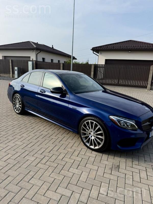 Zils Mercedes-Benz C43 AMG 2017 Rīga, ar dzinēja tilpumu 3.00 L un nobraukumu 133 tūkst. km par 29750 €, foto 1 vietnē AUTOMOTO.COM.LV