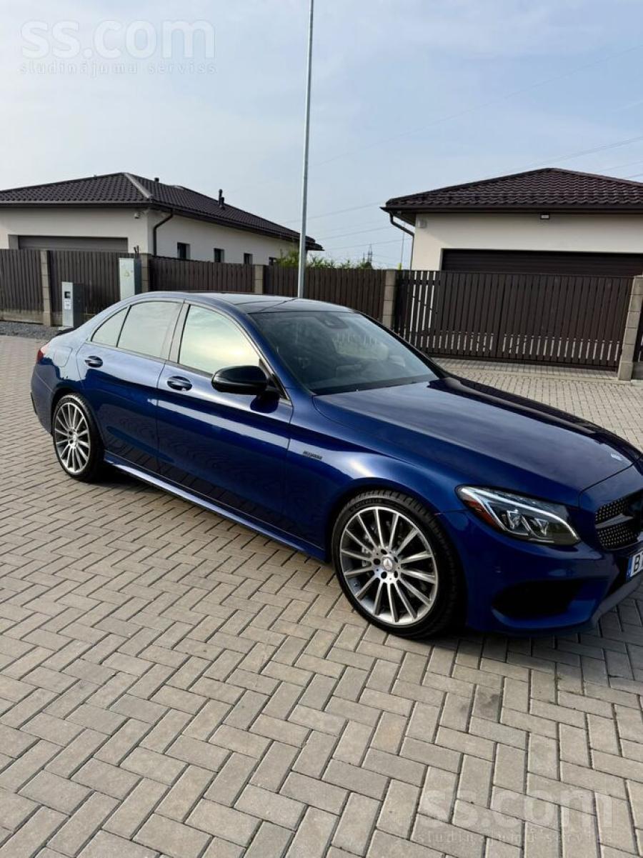 Zils Mercedes-Benz C43 AMG 2017 Rīga, ar dzinēja tilpumu 3.00 L un nobraukumu 133 tūkst. km par 29750 €, foto 1 vietnē AUTOMOTO.COM.LV