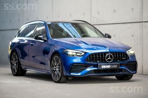 Zils Mercedes-Benz C43 AMG 2022 Rīga, ar dzinēja tilpumu 2.00 L un nobraukumu 43 tūkst. km par 48500 €, foto  vietnē AUTOMOTO.COM.LV