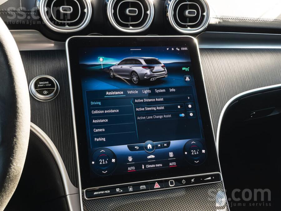 Zils Mercedes-Benz C43 AMG 2022 Rīga, ar dzinēja tilpumu 2.00 L un nobraukumu 43 tūkst. km par 48500 €, foto 32 vietnē AUTOMOTO.COM.LV