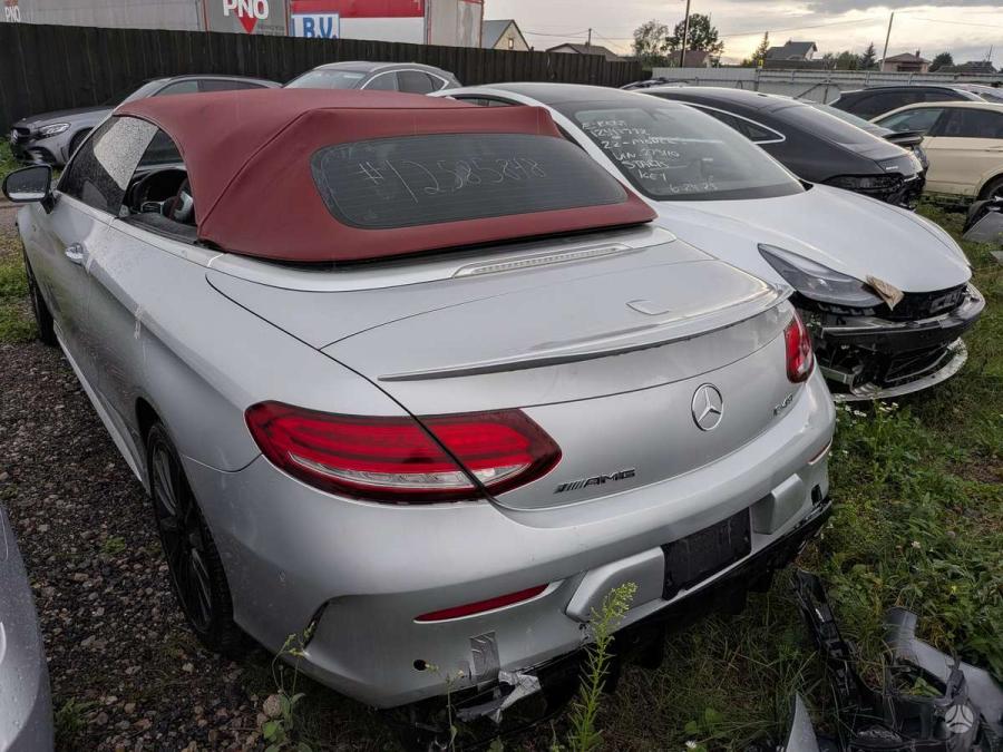 Grey Mercedes-Benz C43 AMG 2020 in Marijampole, with an engine capacity of 3.00 L and mileage of 109 thousand km for 17500 €, photo 6 on AUTOMOTO.COM.LV
