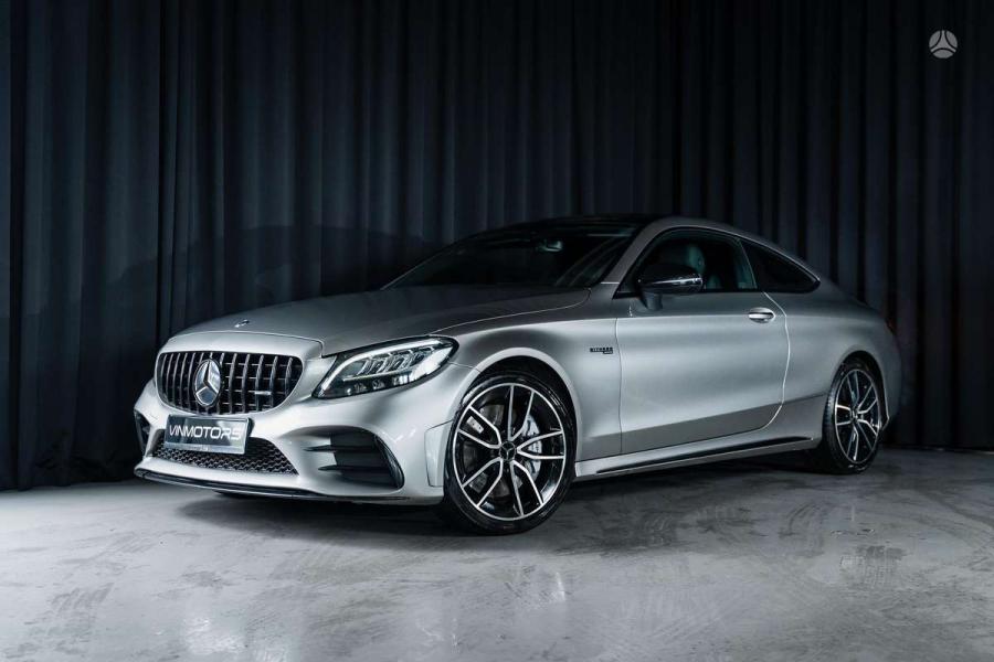Серый Мерседес C43 AMG 2019 в Вильнюс, объемом двигателя 3.00 л и пробегом 71 тыс. км за 34998 €, фото 1 на AUTOMOTO.COM.LV